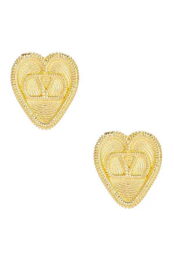 Valentino Garavani Gold Earrings | Editorialist
